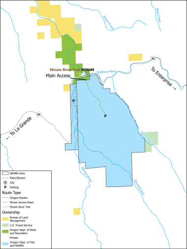 Minam River Wildlife Area visitor guide | Oregon Department of Fish ...