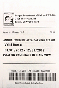 Buying an ODFW Wildlife Area parking permit | Oregon Department of Fish & Wildlife